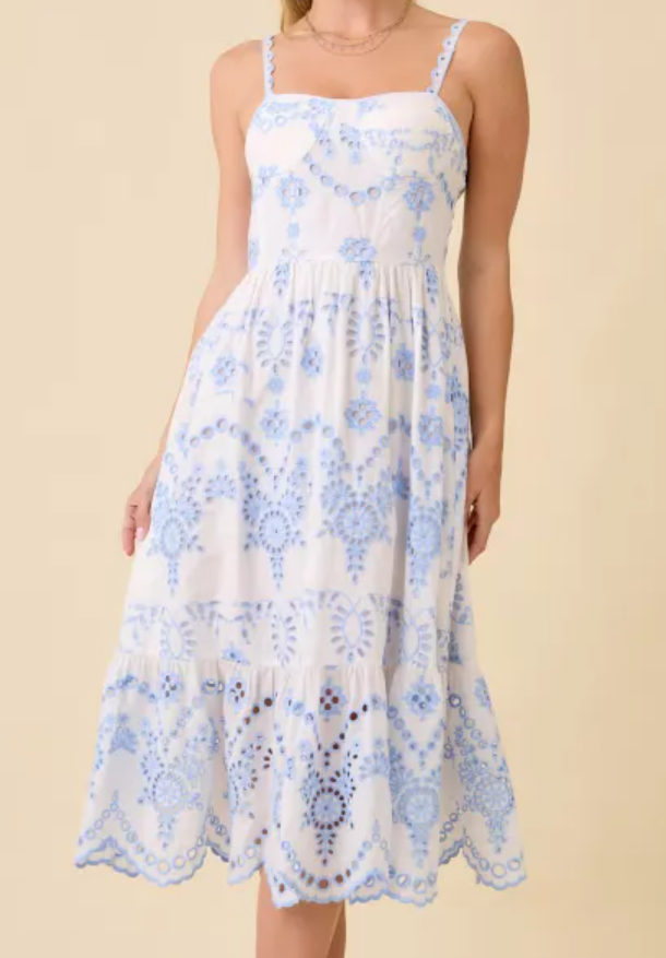 Magnolia Eyelet Midi Dress – LibbyKat