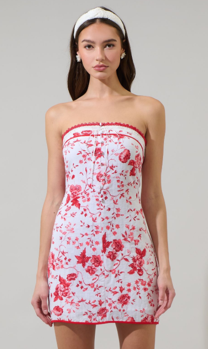 Tilly Strapless Mini Dress – LibbyKat